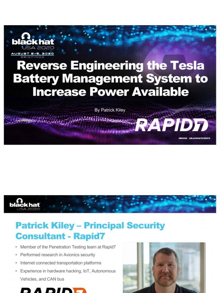 Us 20 Kiley Reverse Engineering The Tesla Battery Management System To ...