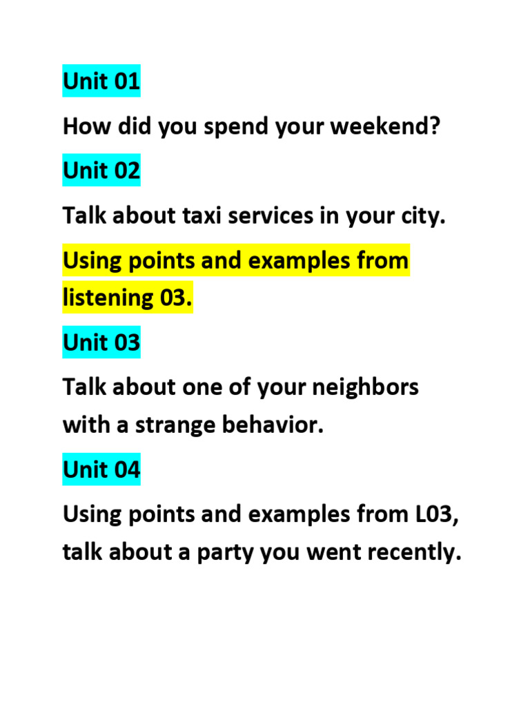 TFL Tasks | PDF