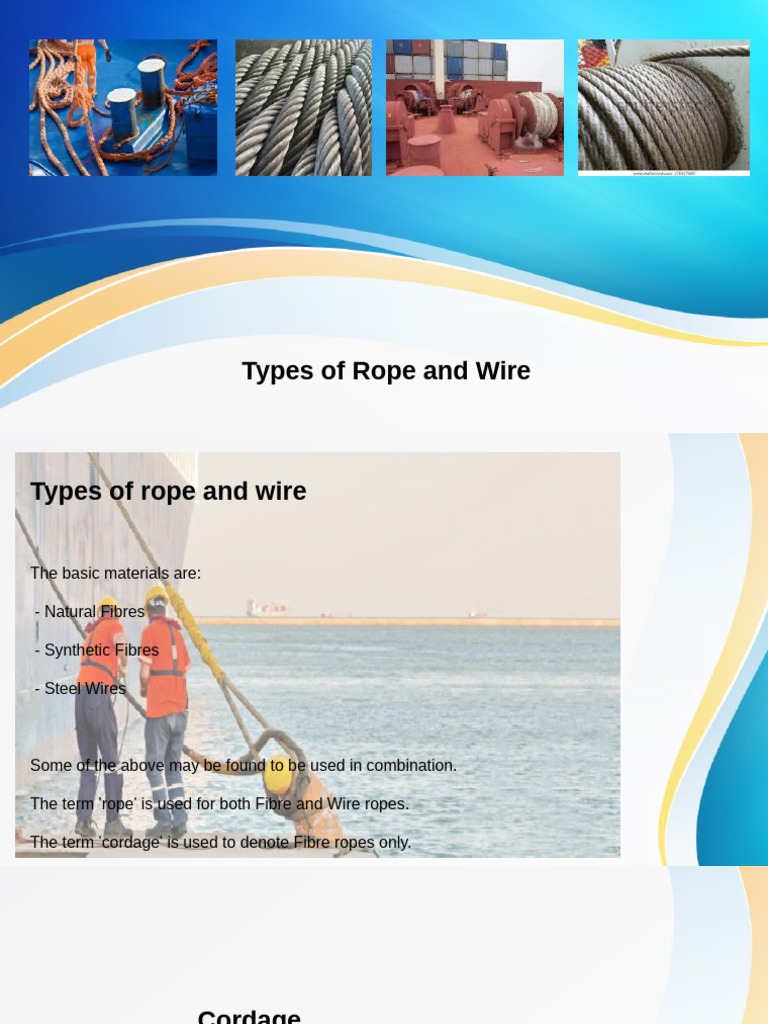 Week-4 PPT | PDF | Rope | Manufactured Goods