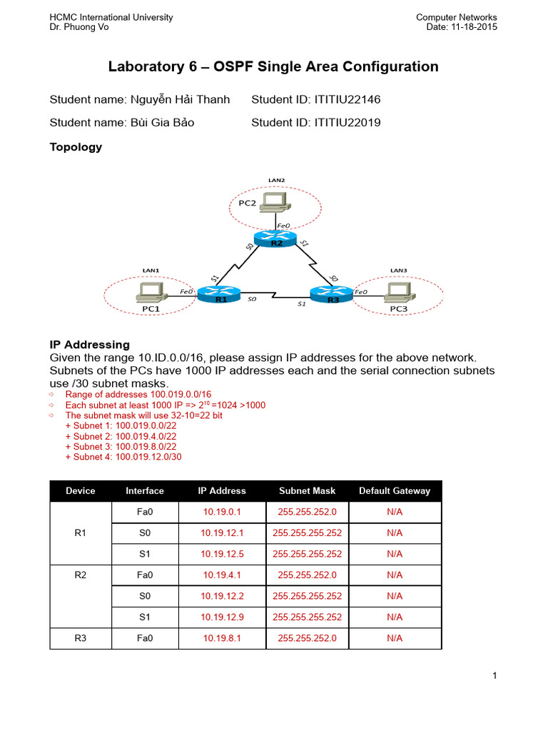 LabComnet6 - IT - Routing Protocols 2 (03 Routers) | PDF | Router (Computing) | Computer Network