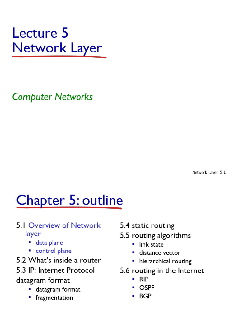 Network Layer Overview and Routing Techniques | PDF | Internet Protocols | Routing