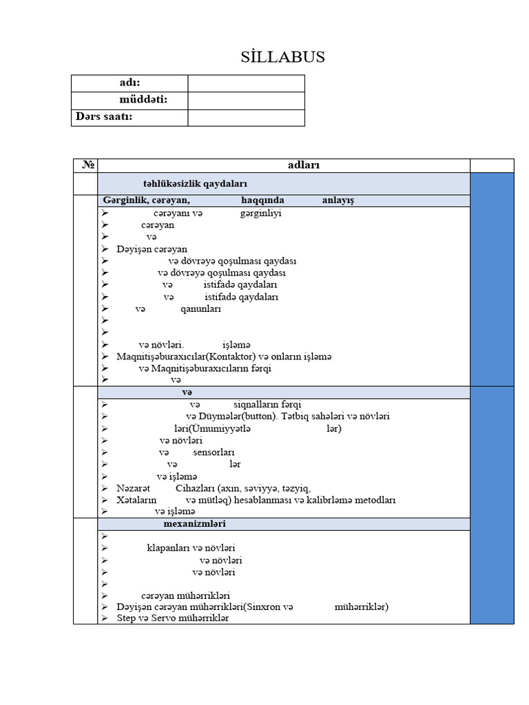 Avtomatika Sillabus - É Sas | PDF