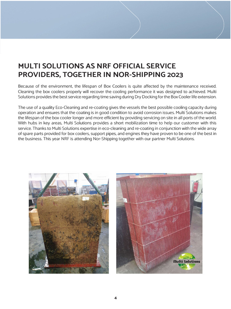Box Cooler Maintenance Solutions at NRF | PDF