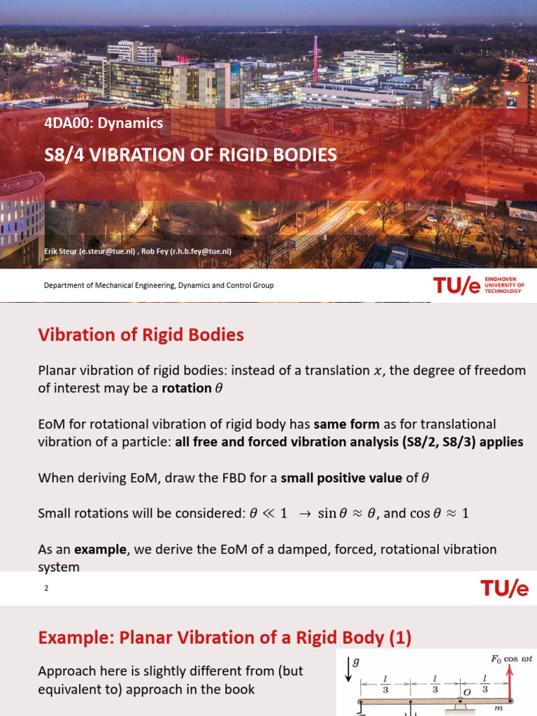 CH8 - VibrationRigidBodies | PDF | Theoretical Physics | Physical Phenomena