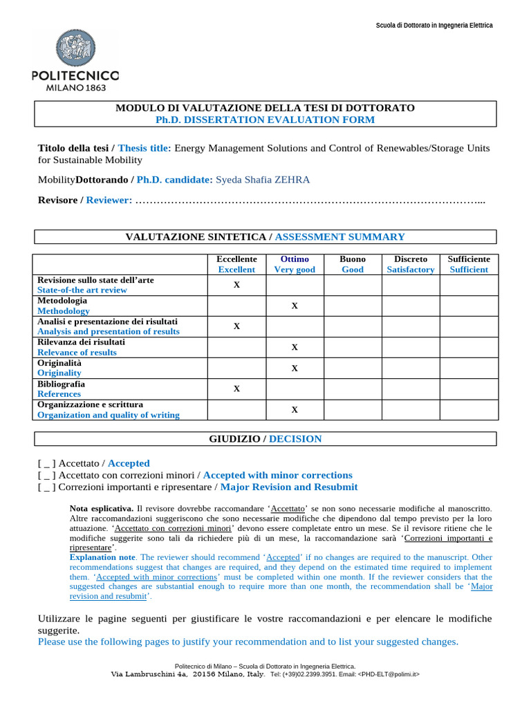 PhD Thesis Evaluation: Energy Solutions | PDF | Energy Management | System