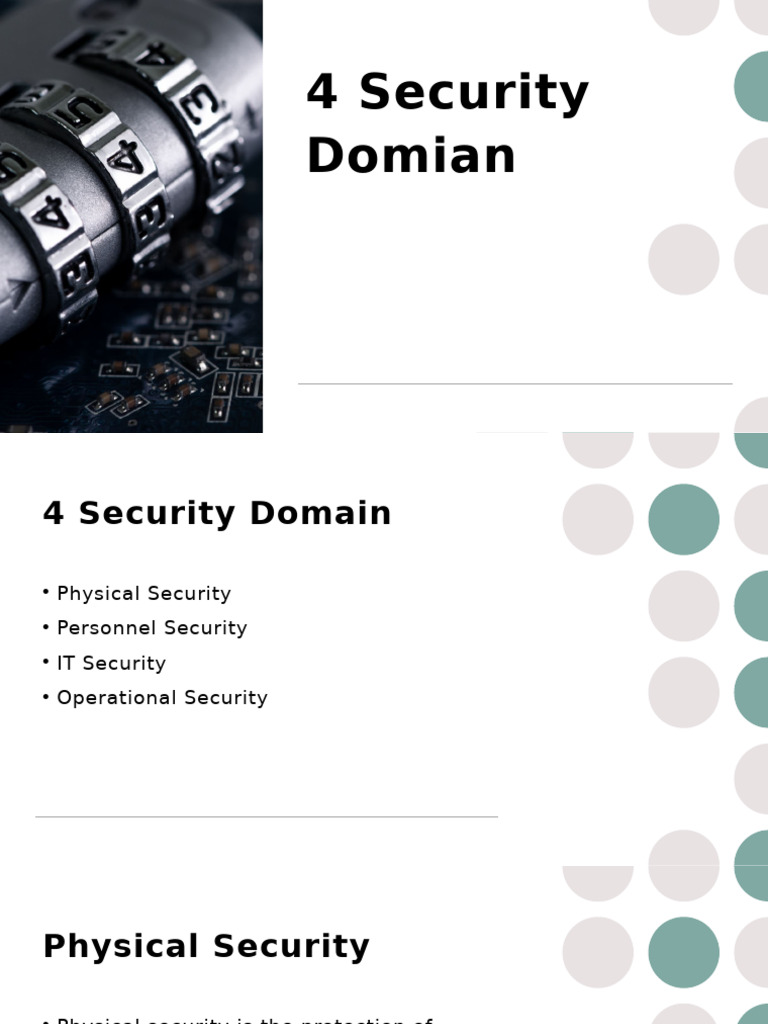 4 Security Domain | PDF | Physical Security | Security