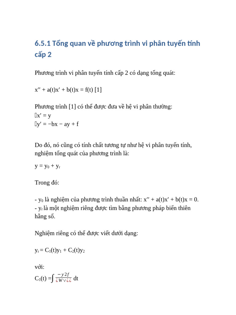 6.5.1 Tong Quan PTVP Tuyen Tinh Cap 2 | PDF