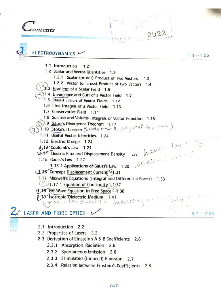 Physics - Electro Dynamics | PDF