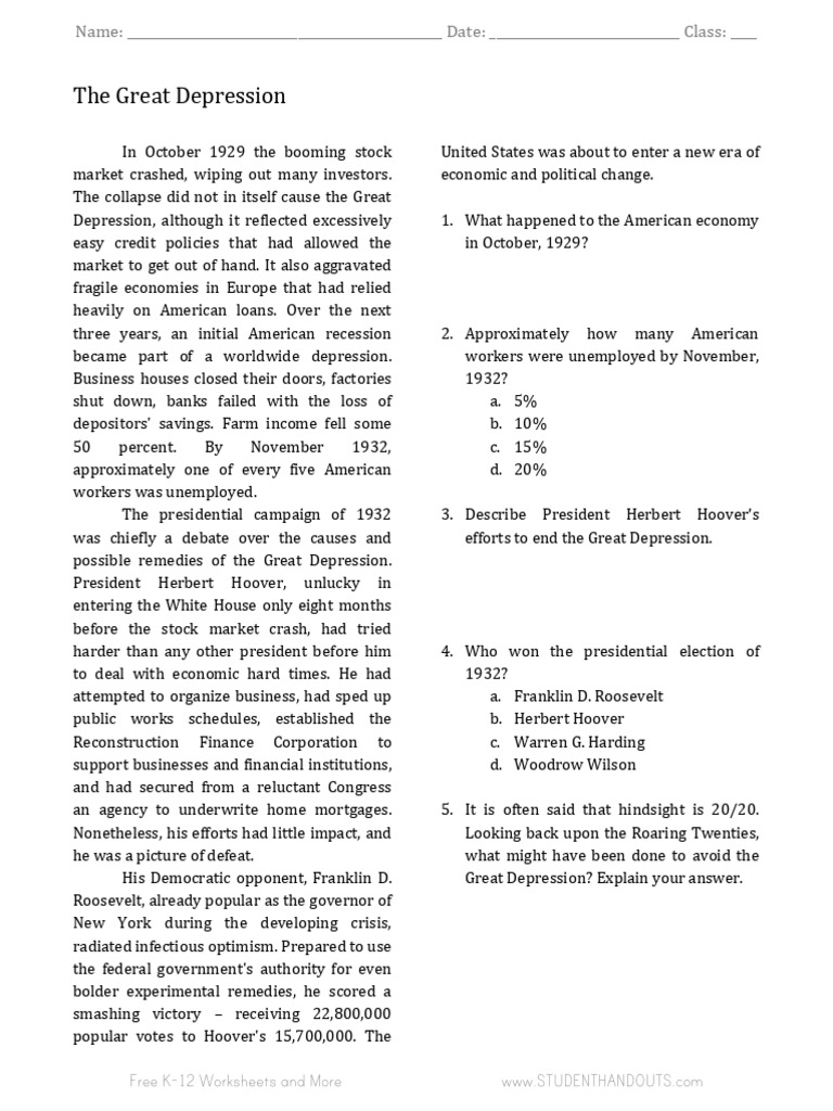 Lessons from the Roaring Twenties | PDF | Great Depression | Herbert Hoover