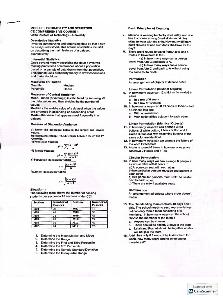 PROB and STATISTICS | PDF