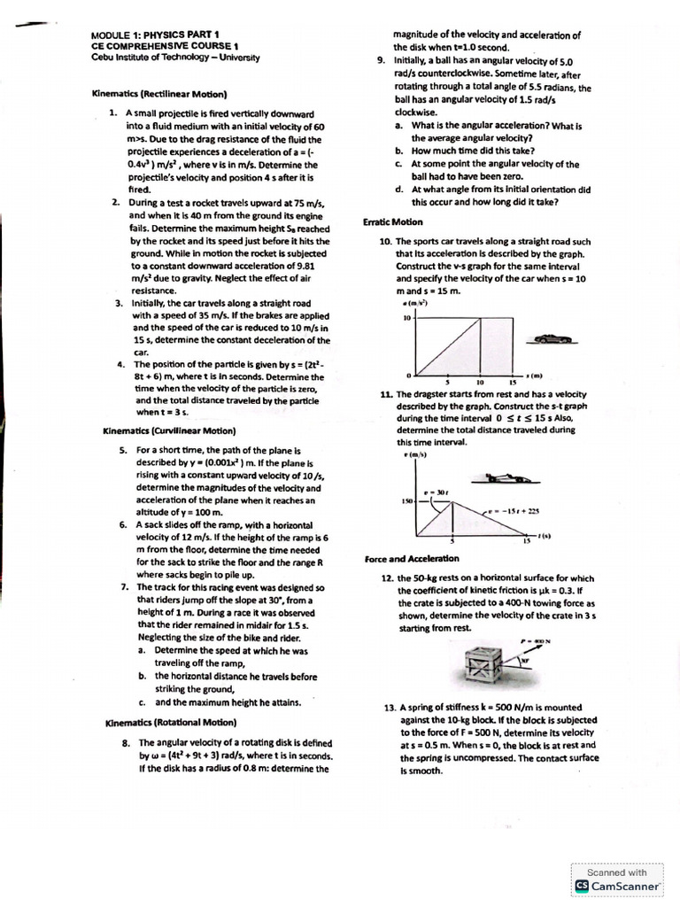 Physics CC1 | PDF