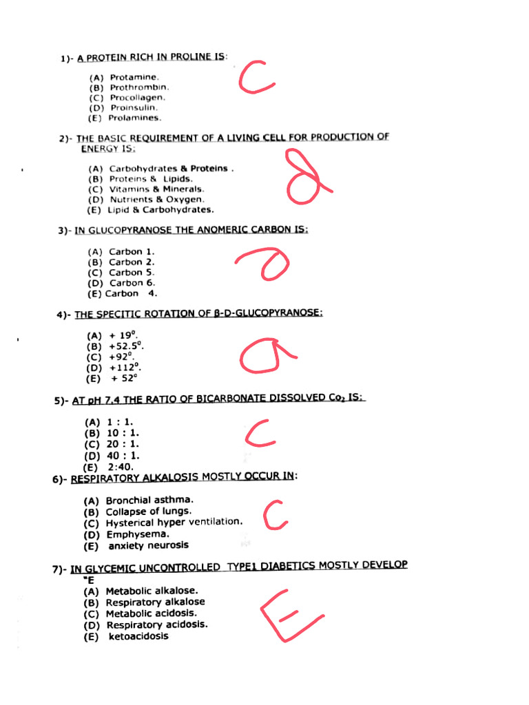 Pre-Prof Biochemistry | PDF