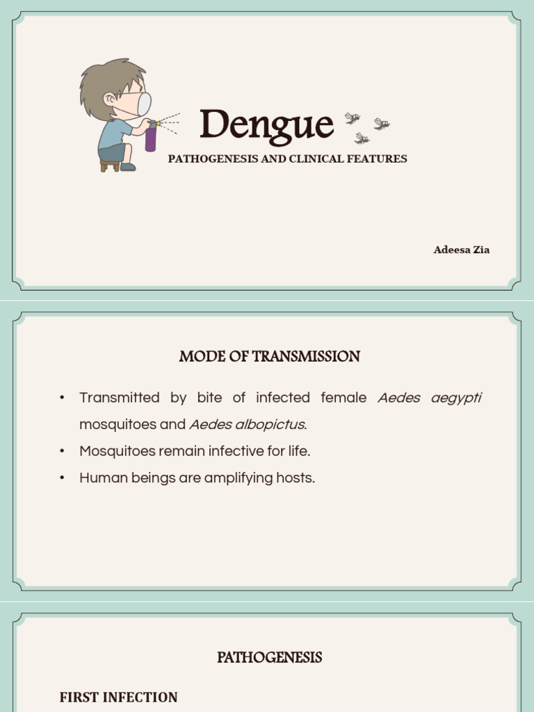 Dengue: Pathogenesis and Clinical Features | PDF | Diseases And ...