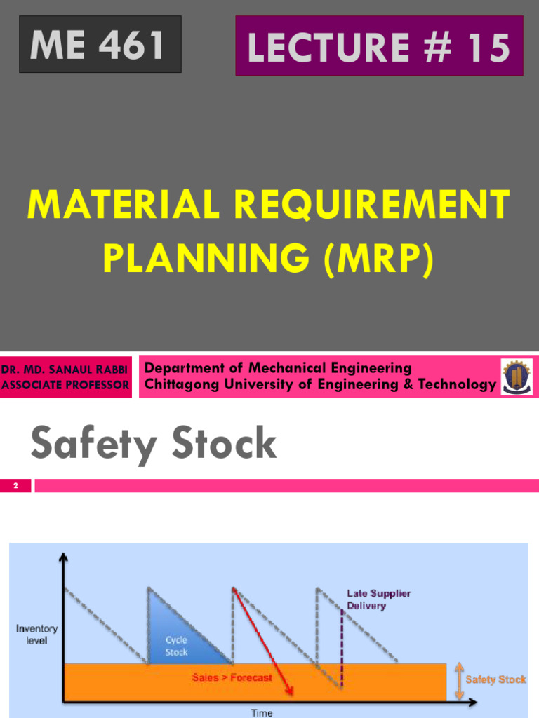 Lecture 15 - MRP - 3.pptx - Google Slides | PDF | Corporations | Inventory