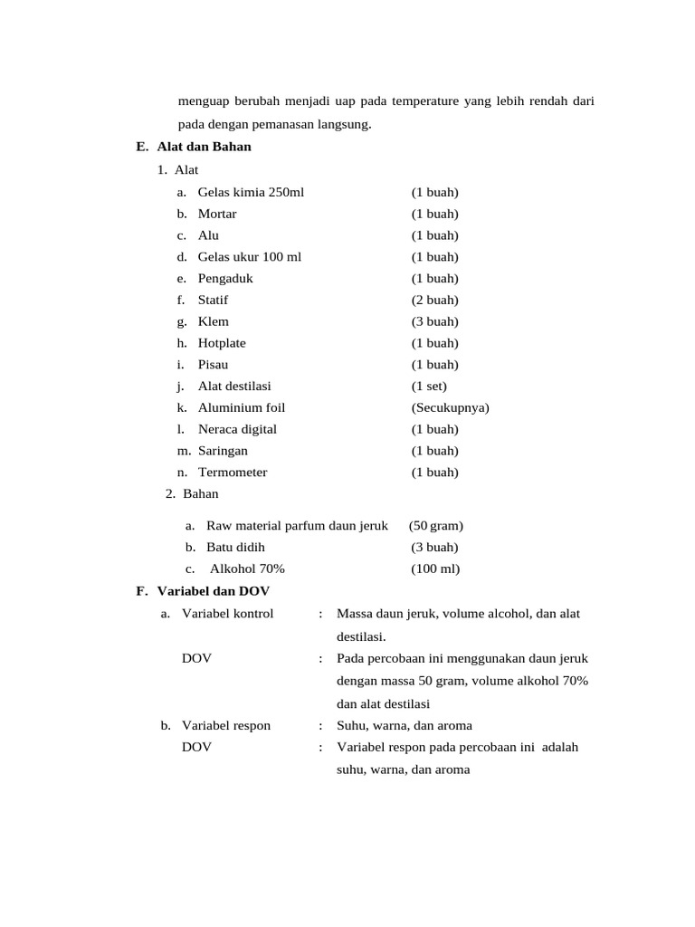 LKM Kimia Destilasi Sebagian | PDF
