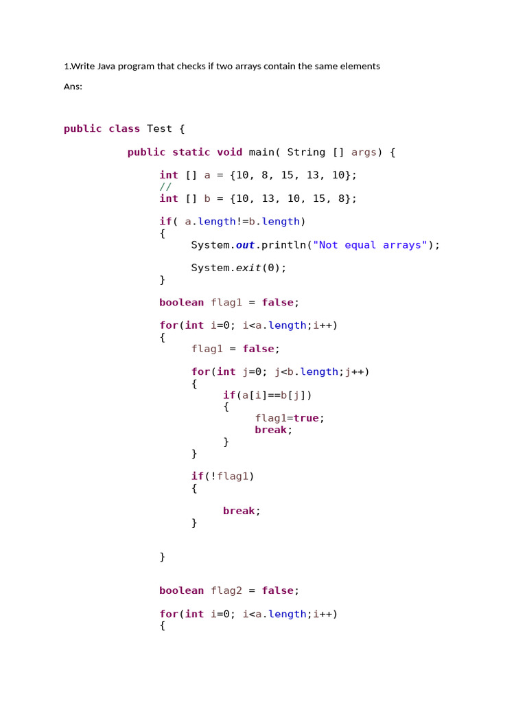 Coding-Skills-Arrays - Solutions | PDF | Computer Programming ... Coding-Skills-Arrays - Solutions | PDF | Computer Programming ...