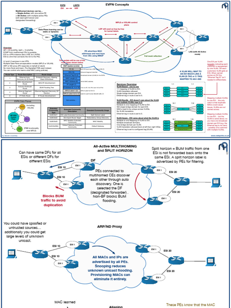 Evpn Concepts | PDF | Virtual Private Network | Computer Network