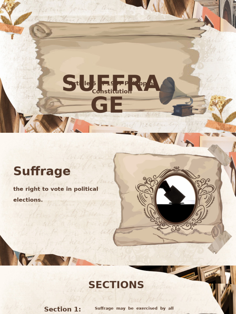 Suffrage | PDF | Voting | Democracy