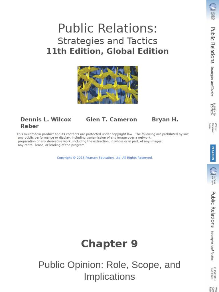 Public Opinion Role Scope and Implications - Chapter09 - Edited | PDF | Persuasion | Credibility