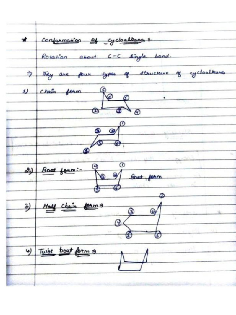 Conformation of Cycloalkane | PDF