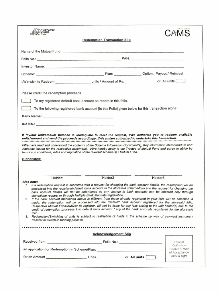 Redemption Slip Cams | PDF