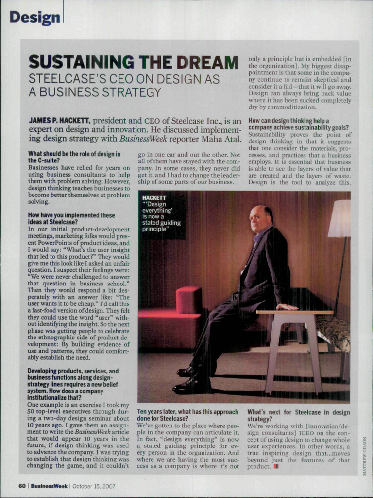 Sustaining The Dream | PDF