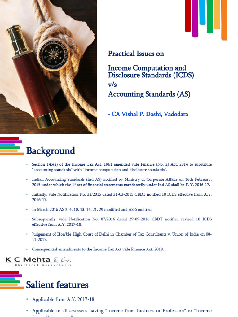ICDS SMEs Perspective CA Vishal Doshi | PDF | Depreciation | Fair Value