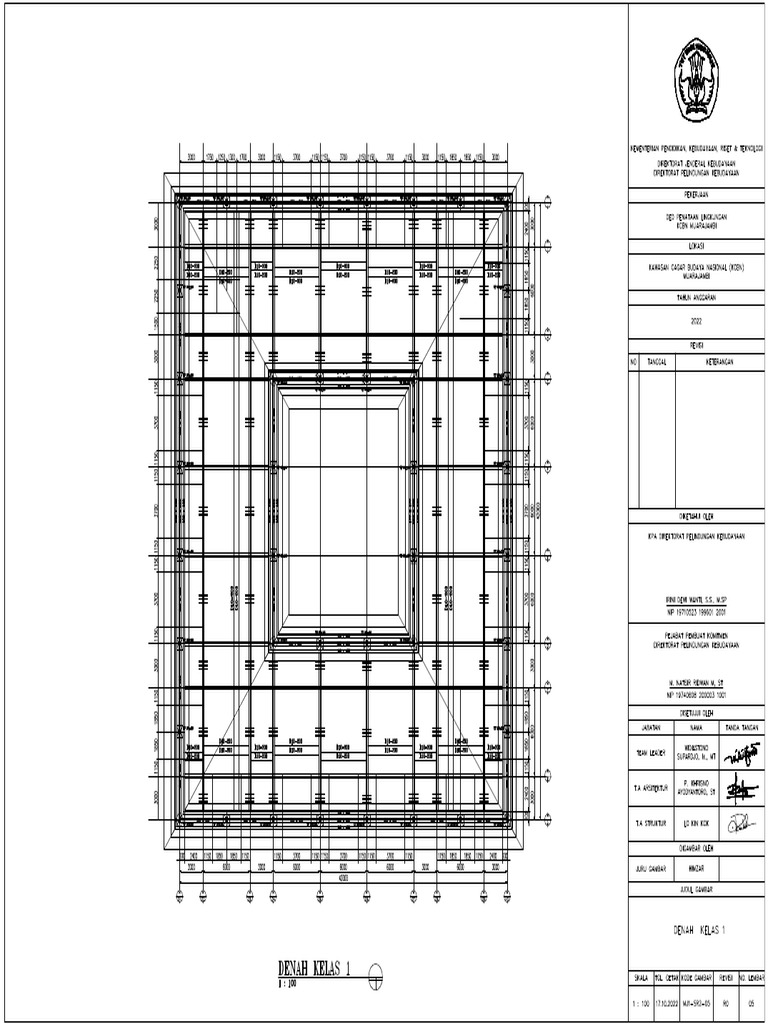 Denah Pondasi Tapak - Bangunan Lainnya | PDF