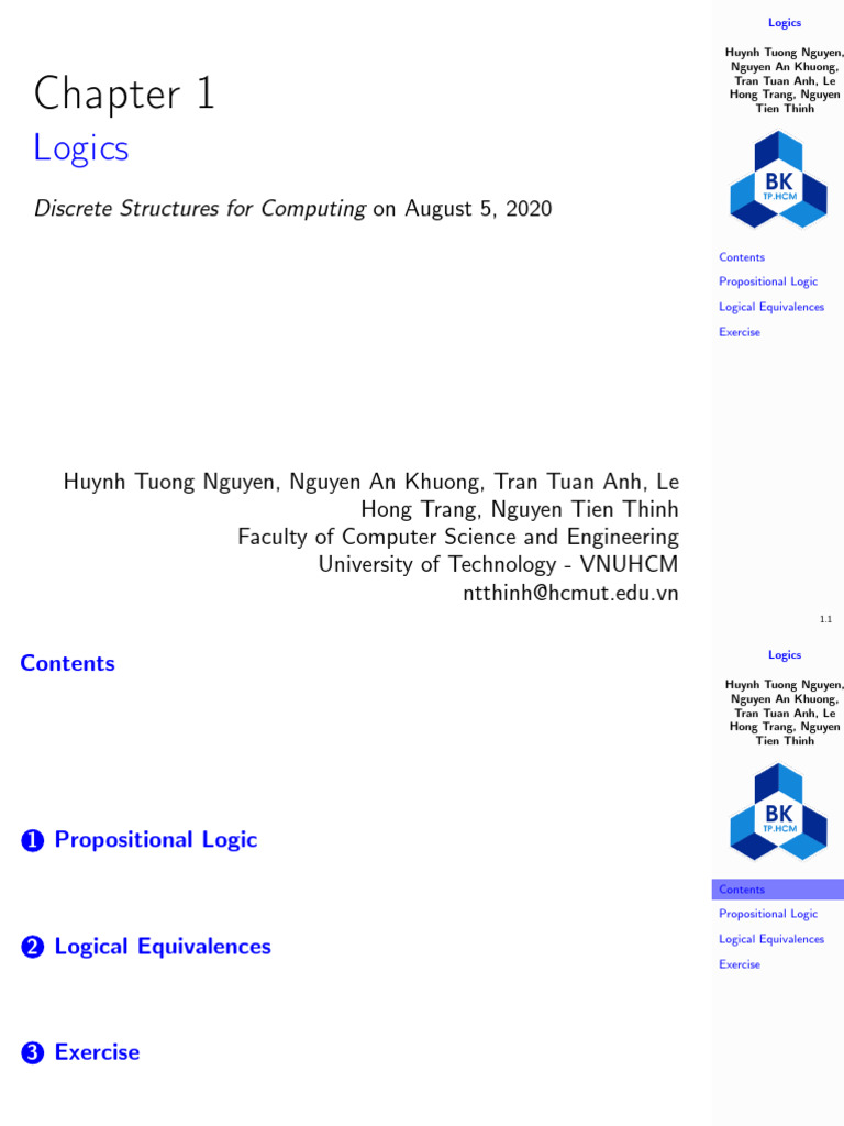 Ds 1 Propositional | PDF | Logic | If And Only If