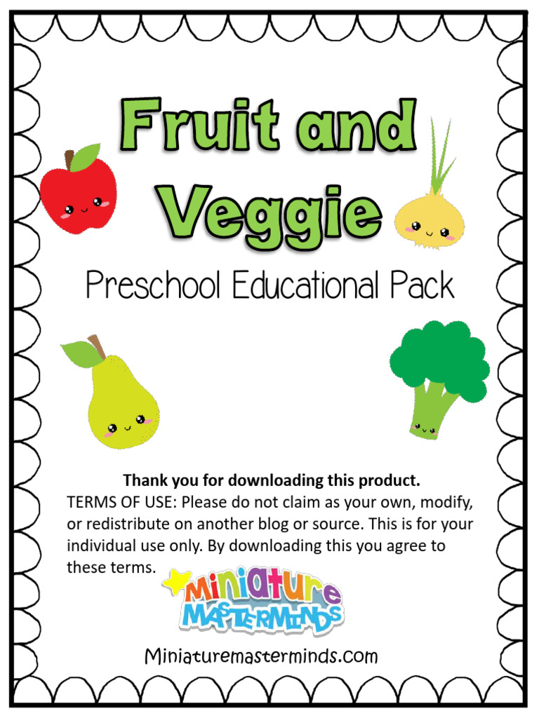 Fruit and Veggie Preschool | PDF | Jalapeño | Bell Pepper