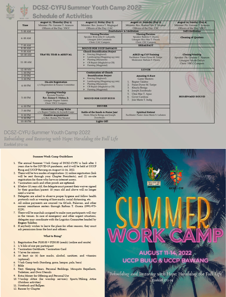 Final Program Summer Camp | PDF