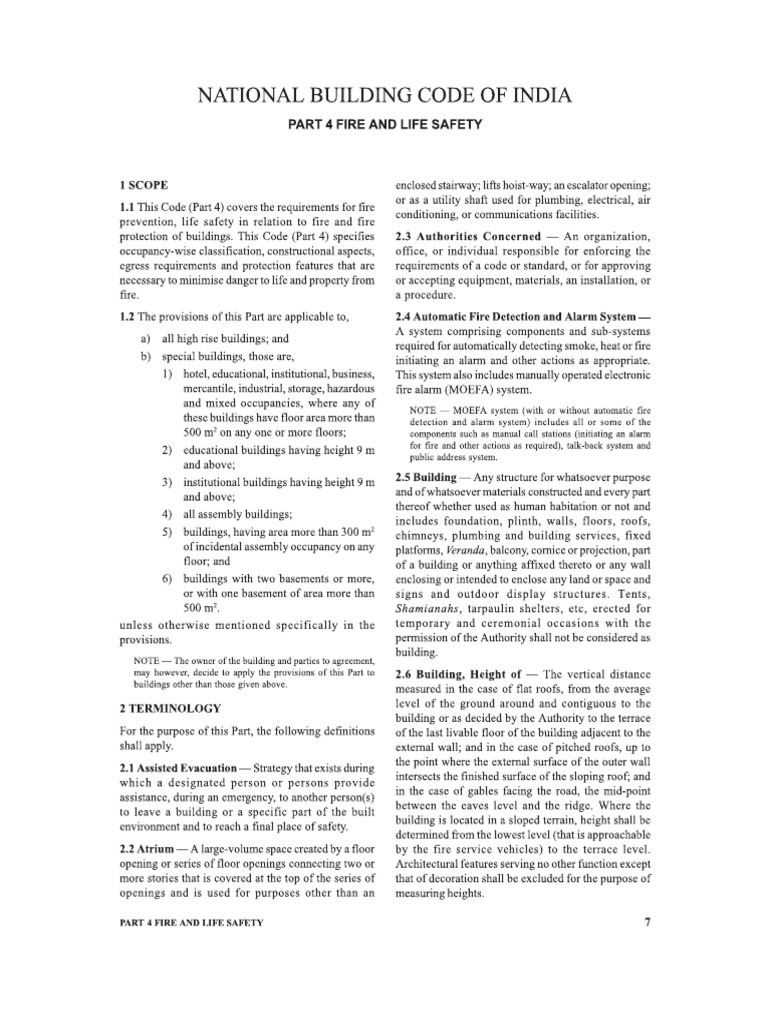 Nbc-2016 Fire & Safety | PDF