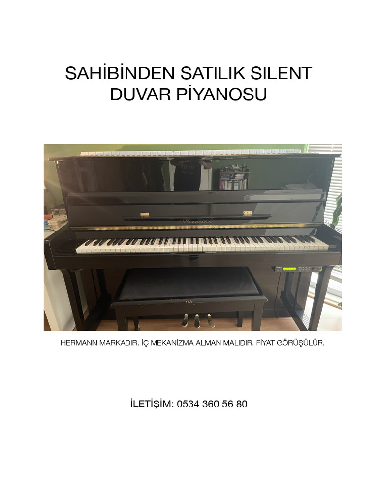 Pi̇yano İlani | PDF