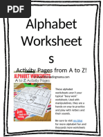 Aa To ZZ Alphabet Worksheets | PDF | Reading (Process) | Education Theory
