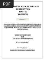 Method of Statement For Aac Block Work | PDF | Masonry | Wall