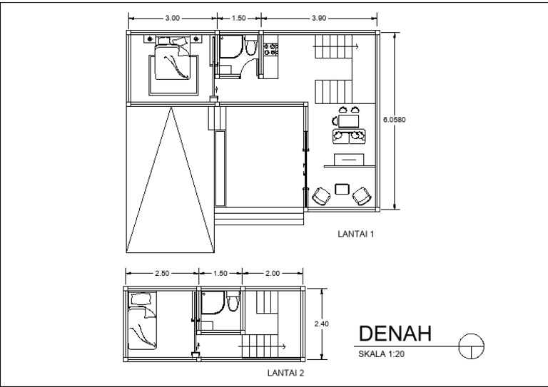 Denah Autocad Inter | PDF
