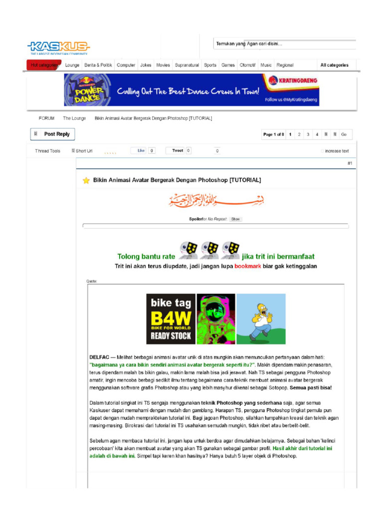 Bikin Animasi Avatar Bergerak Dengan Photoshop - Kaskus - The Largest Indonesian Community | PDF ...