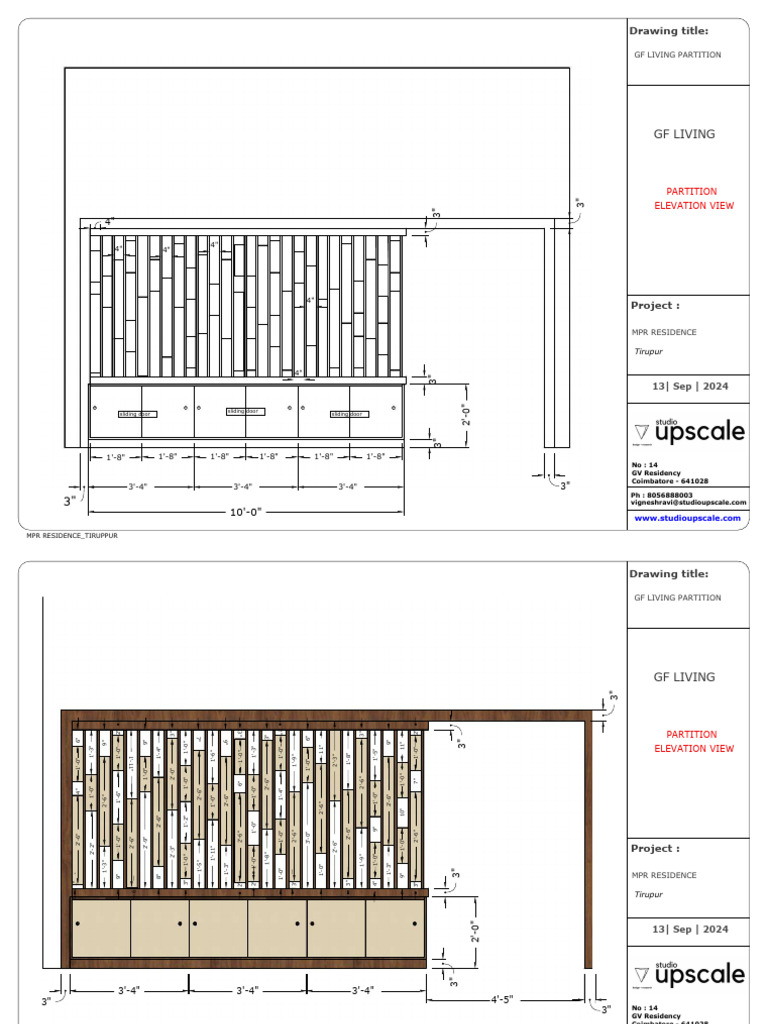 2024 - M09 - 10 - GF Living Partition Design - MPR Residence | PDF
