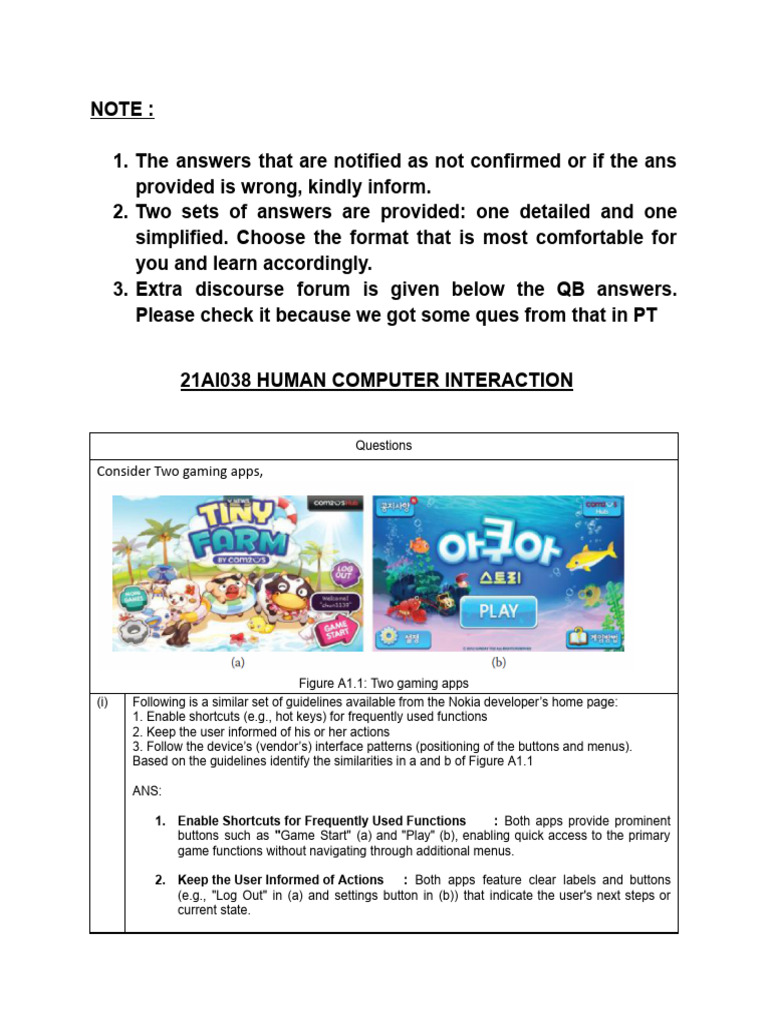 Ad200 - Hci Ans | PDF | Menu (Computing) | Usability