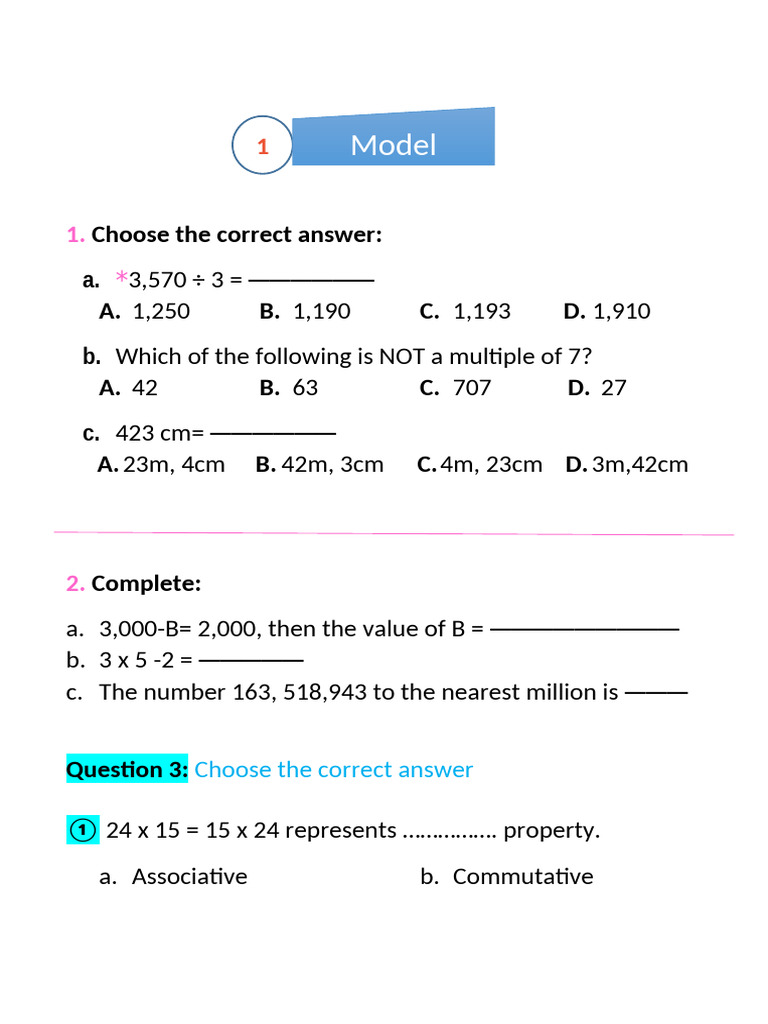 Math G4-Yousra Zeidan | PDF | Mathematics