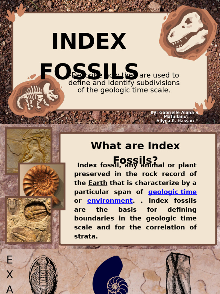 Index Fossils Matullano&Hassan | PDF | Geologic Time Scale | Fossil