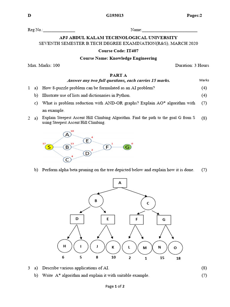 4 - It407 - Mar 2020 | PDF | Logic | Artificial Intelligence
