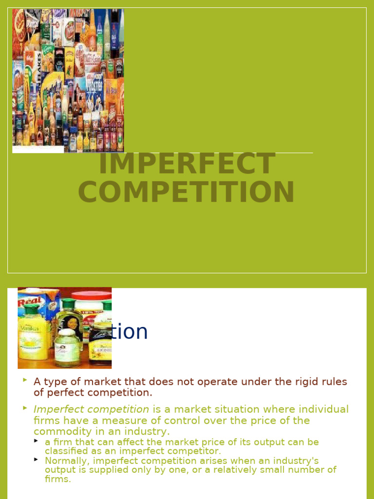 Imperfect Competition | PDF | Monopoly | Imperfect Competition