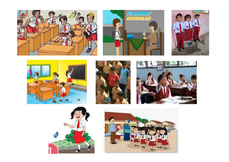 Gambar Sikap Taat Dan Tidak Taat Peraturan Sekolah Atau Kelas | PDF