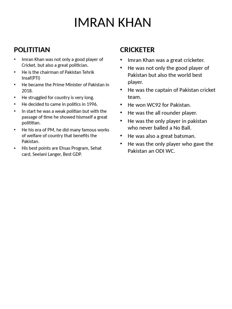 Imran Khan | PDF