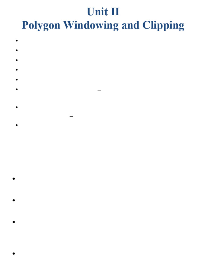 Polygon Clipping Techniques | PDF | Polygon | Computer Graphics