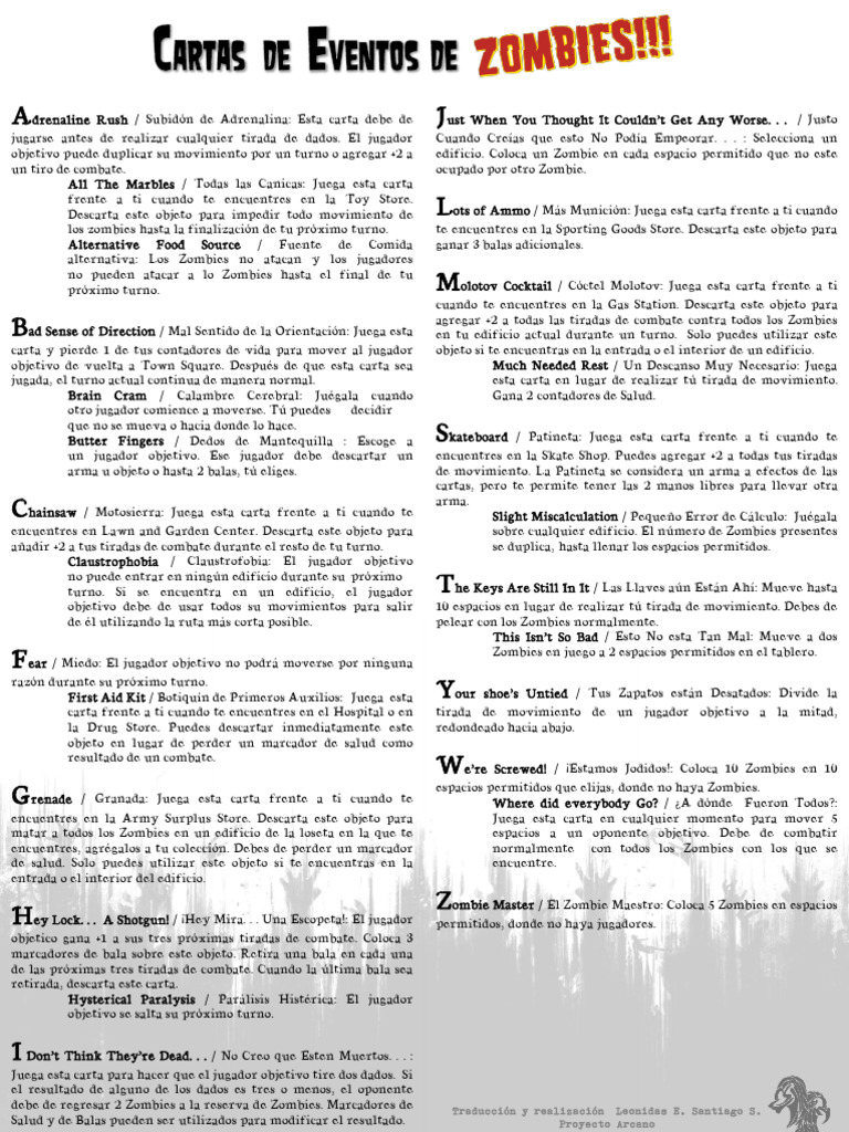 Estrategias contra Zombies en Juego | PDF