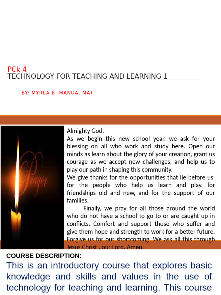 PCK4 Module 1 L1 2 | PDF