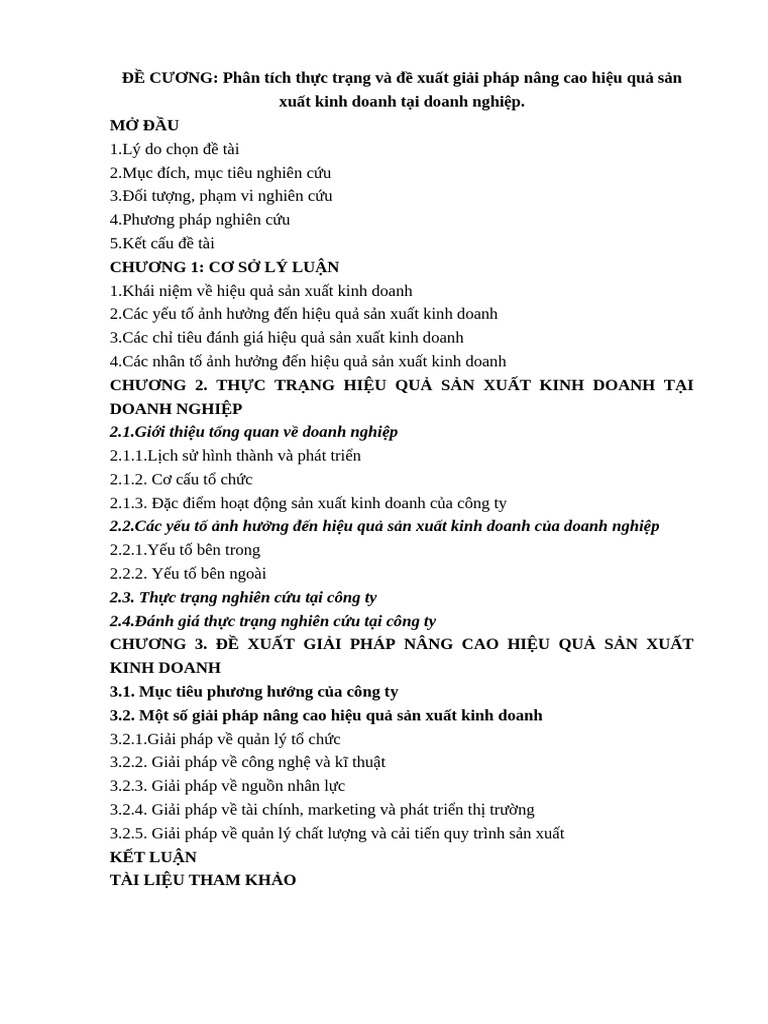 ĐỀ CƯƠNG QTKD 2.hc | PDF