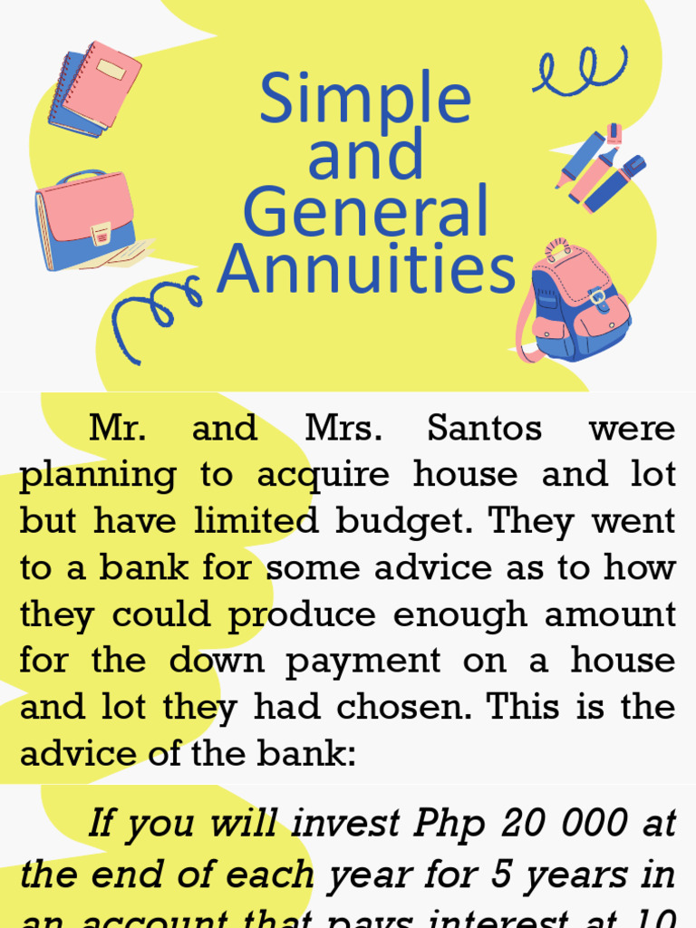 Mod 4 Simple and General Annuity | PDF | Interest | Present Value